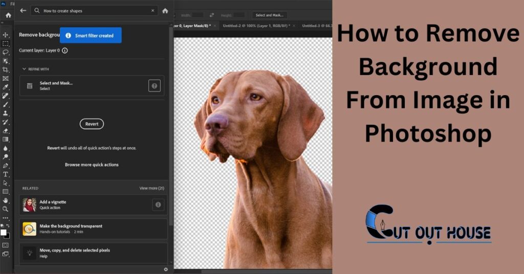 How to Remove Background From Image in Photoshop - Cut Out House